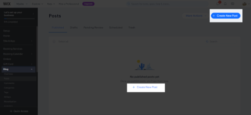 How To Create a Blog with Wix | Wiksit